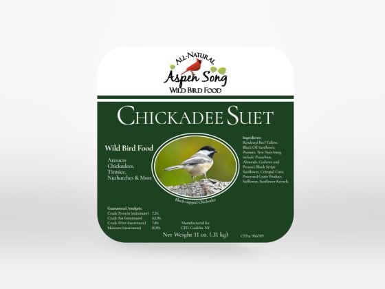 Aspen: Chickadee Suet 11oz | New Jersey Audubon